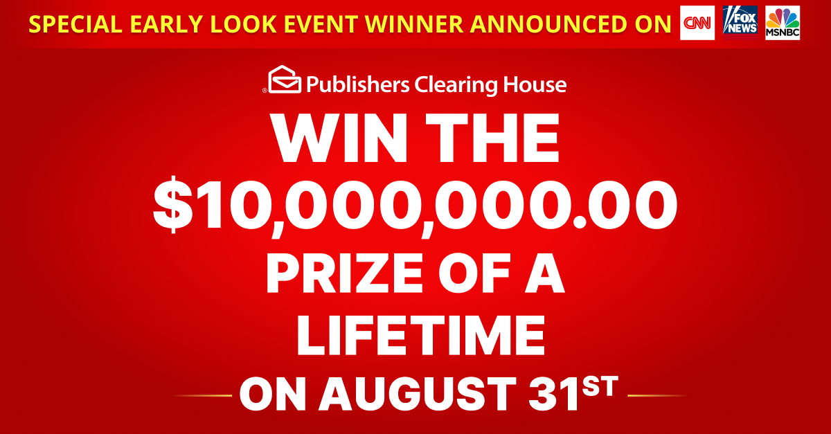 PCH Sweepstakes | $10,000,000.00 Prize